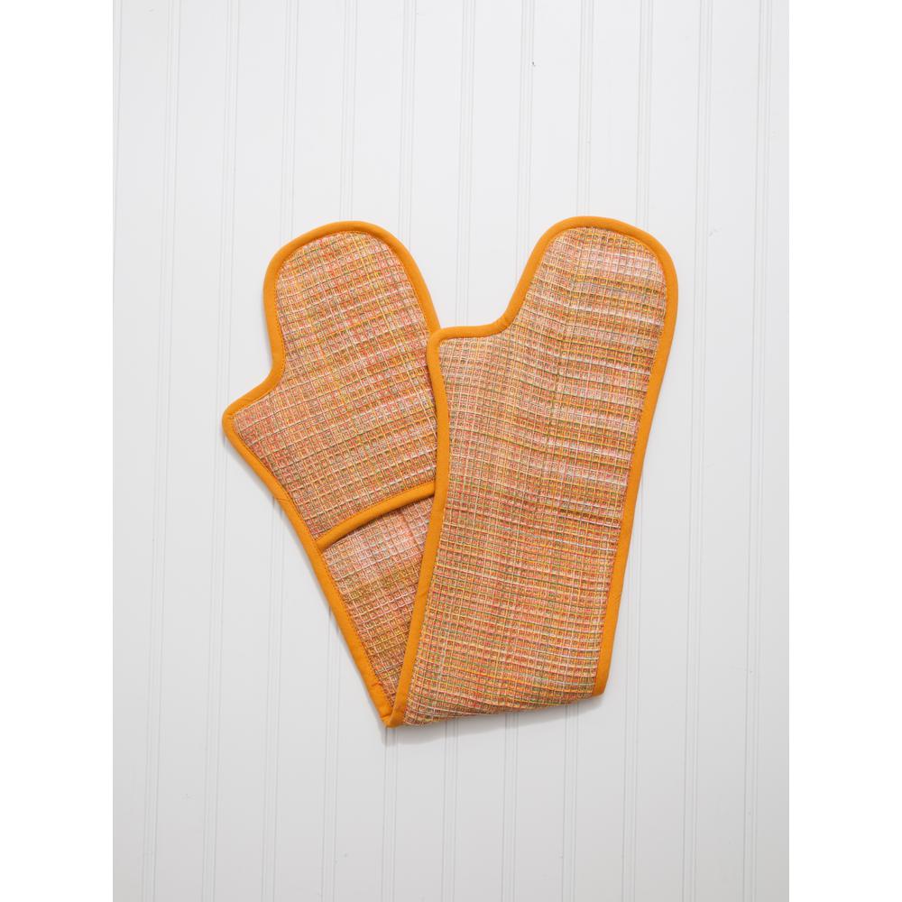 Lavish Home Quilted Cotton Silver Heat/Flame Resistant Oversized Oven ...