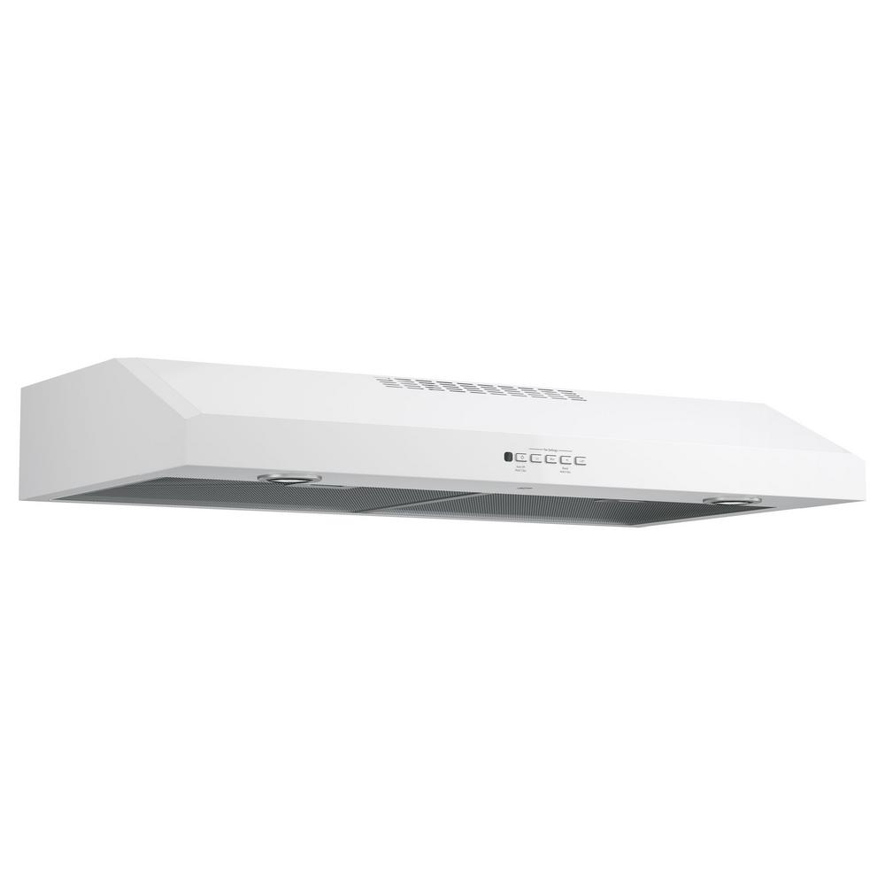 GE 36 in. Over the Range Convertible Range Hood in White-JVX5360DJWW ...