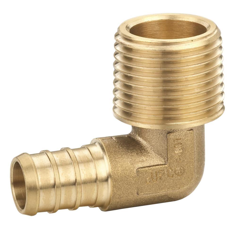 1 2 In PEX X 1 2 In MPT PEX Fitting Elbow Male Thread Valve UV63137