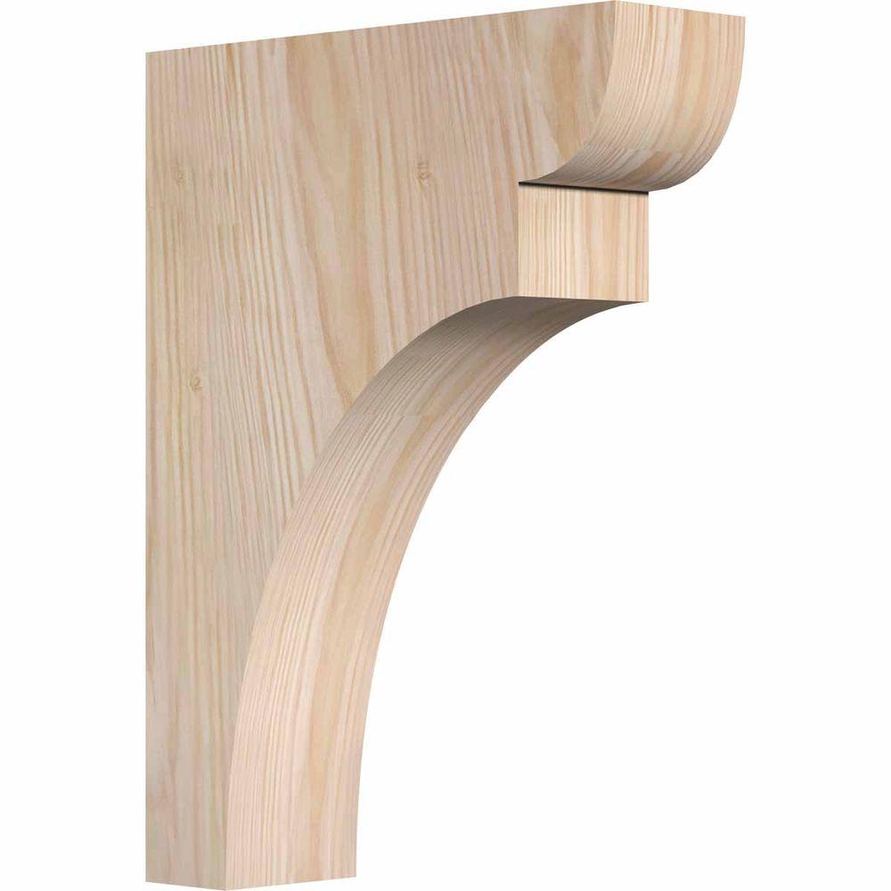 Ekena Millwork 3-1/2 in. x 12 in. x 16 in. Douglas Fir Mediterranean ...