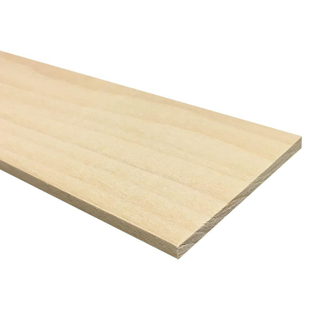 Weaber 1/4 in. x 4 in. x 3 ft. S4S Poplar Board-27359 - The Home Depot