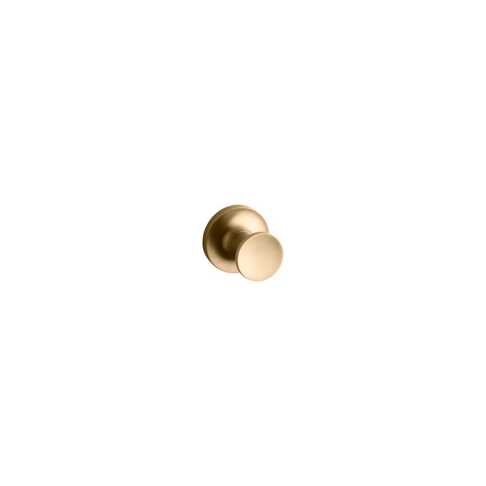 KOHLER Purist Single Robe Hook in Vibrant Moderne Brushed Gold-K-14443 ...
