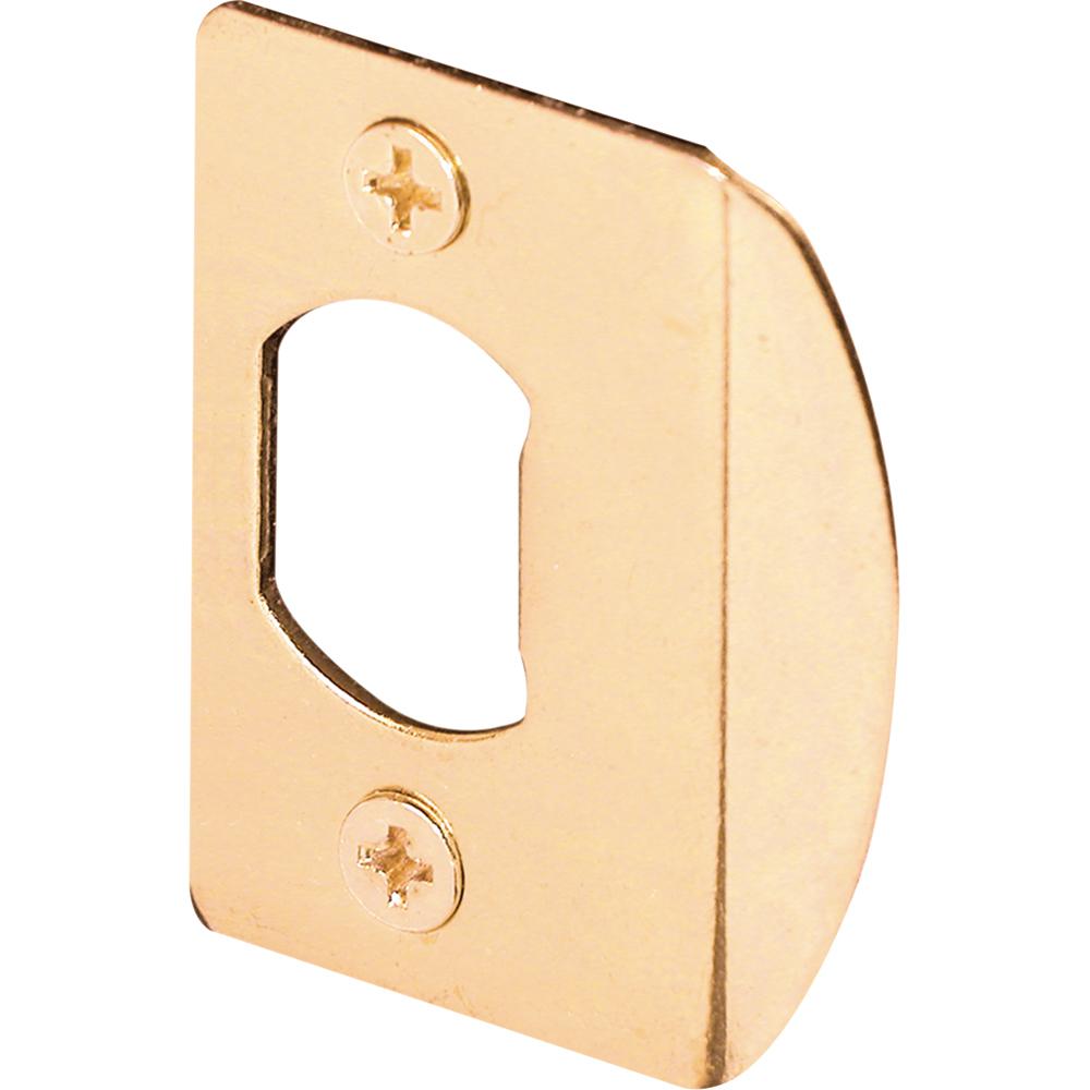 Prime Line Brass Standard Residential Strike Plate E 2307 The Home Depot