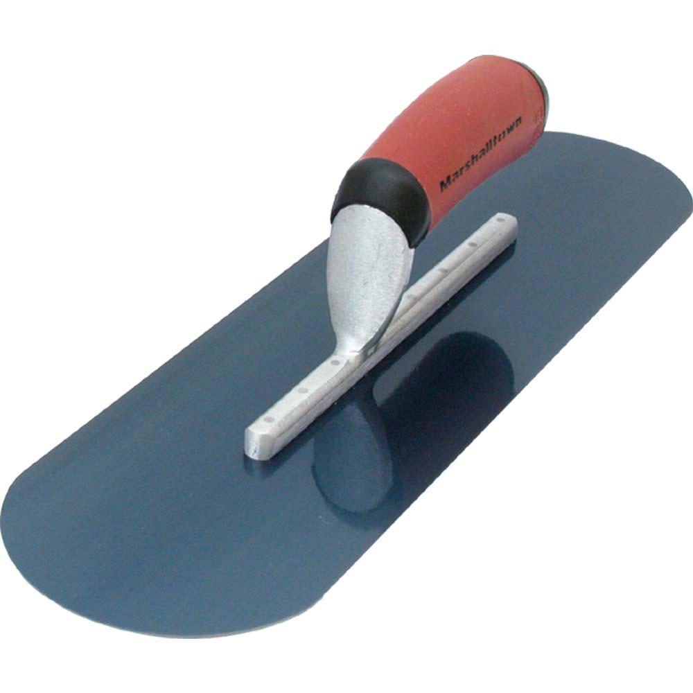 Marshalltown 16 in. x 4 in. Blue Steel Pool Trowel with DuraSoft Handle ...
