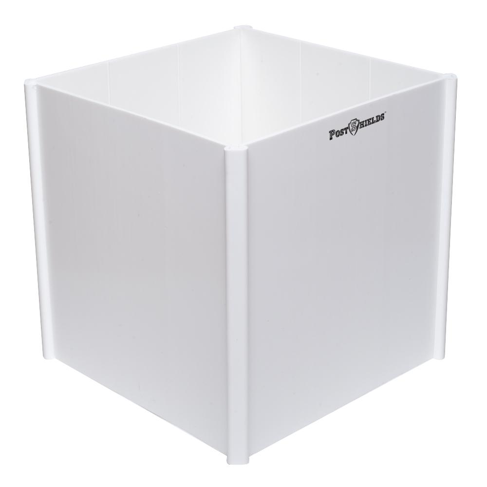 Post Shields 5.5 in. x 5.5 in. x 6 in. H White Post Wrap-22030 - The ...