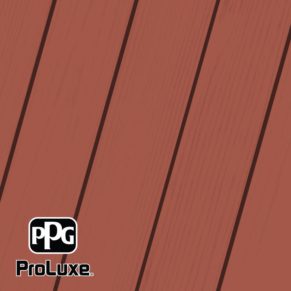 PPG ProLuxe 5 gal. Premium #HDGSIK710-052 Navajo Red Solid Stain Wood ...