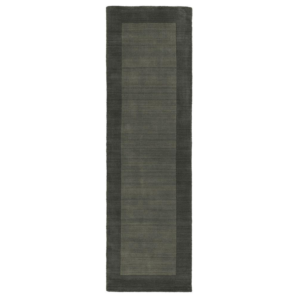 Kaleen Regency Charcoal 3 ft. x 9 ft. Runner Rug-7000-38 2.6 X 8.9 ...