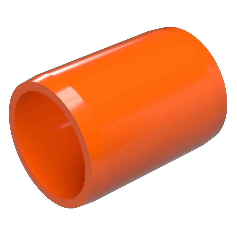 Formufit 1 in. Furniture Grade PVC External Coupling in Orange (10-Pack ...