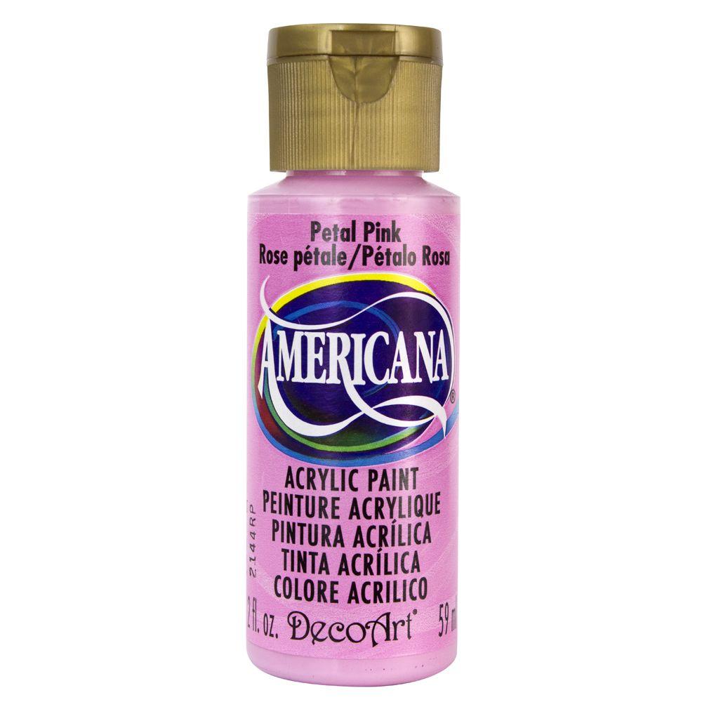 DecoArt Americana 2 oz. Petal Pink Acrylic Paint-DA214-3 - The Home Depot