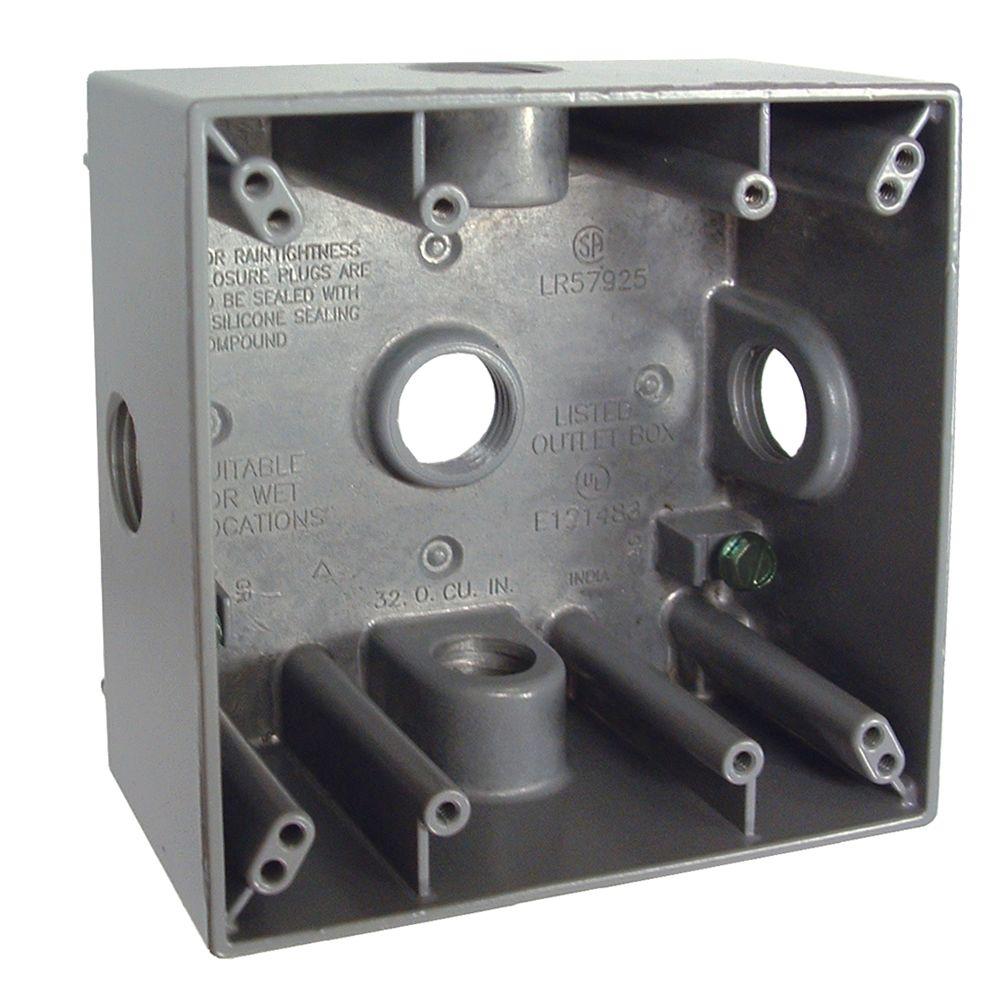 1/2 - Weatherproof Boxes - Electrical Boxes, Conduit & Fittings - The ...