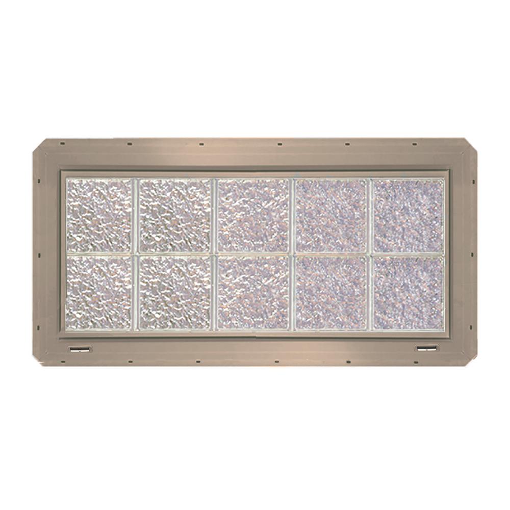 CrystaLok 39.25 in. x 16.75 in. x 3.25 in. Ice Pattern Vinyl Framed ...