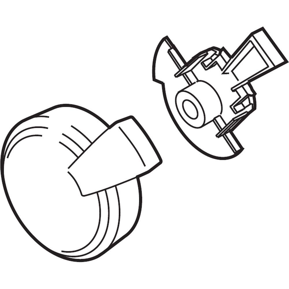 Delta Dryden Tub and Shower Single Lever Temperature Handle in Venetian ...