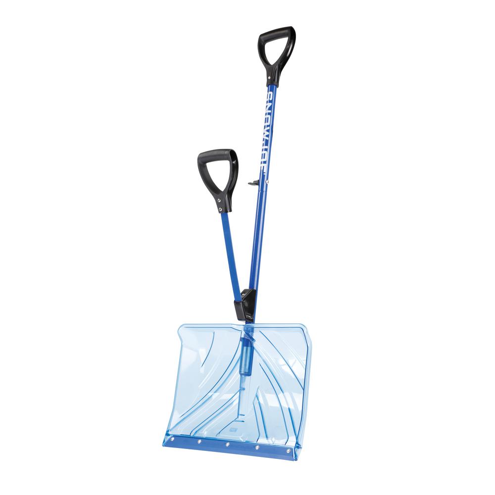 Snow Joe Shovelution 20 in. Poly Blade Back Saving Telescoping Snow ...