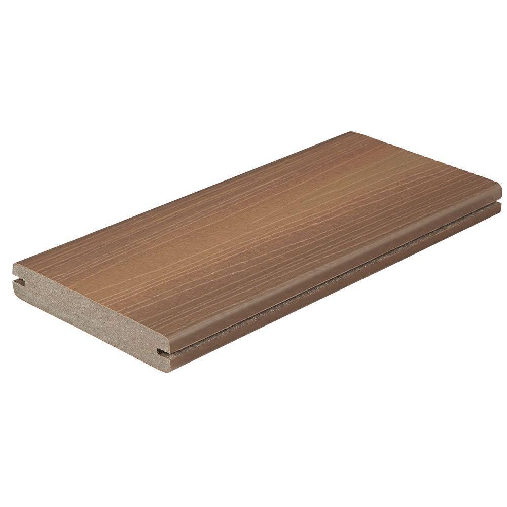 Fiberon Horizon 1 in. x 5-1/4 in. x 1 ft. Ipe Grooved Edge Capped ...