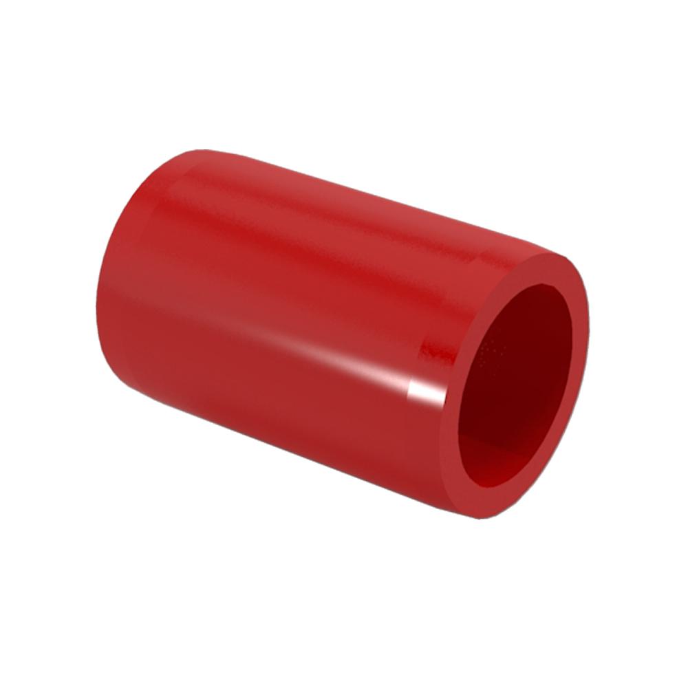 Formufit 1/2 in. Furniture Grade PVC External Coupling in Orange (10 ...