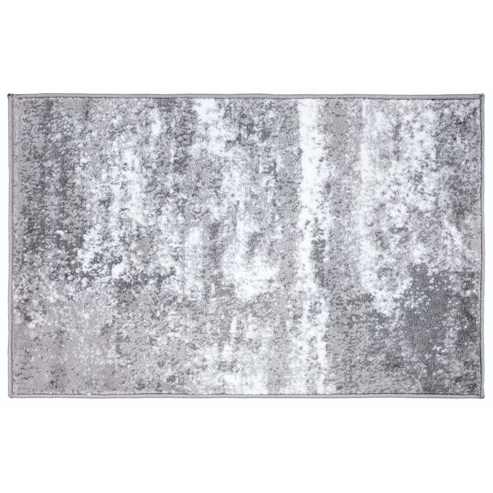 World Rug Gallery Moderns Shades Abstract Gray 2 ft. x 3 ft. Area Rug ...