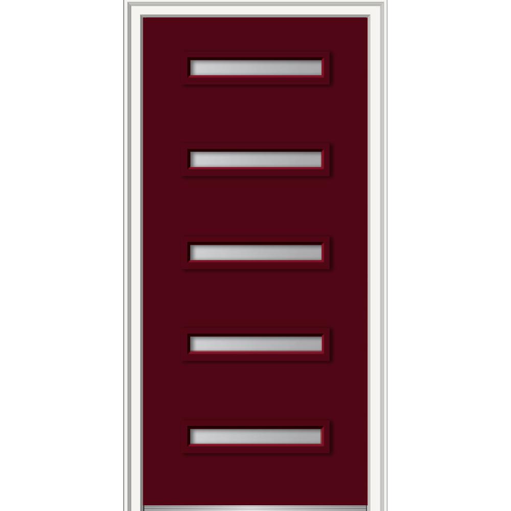 Burgundy - Front Doors - Exterior Doors - The Home Depot