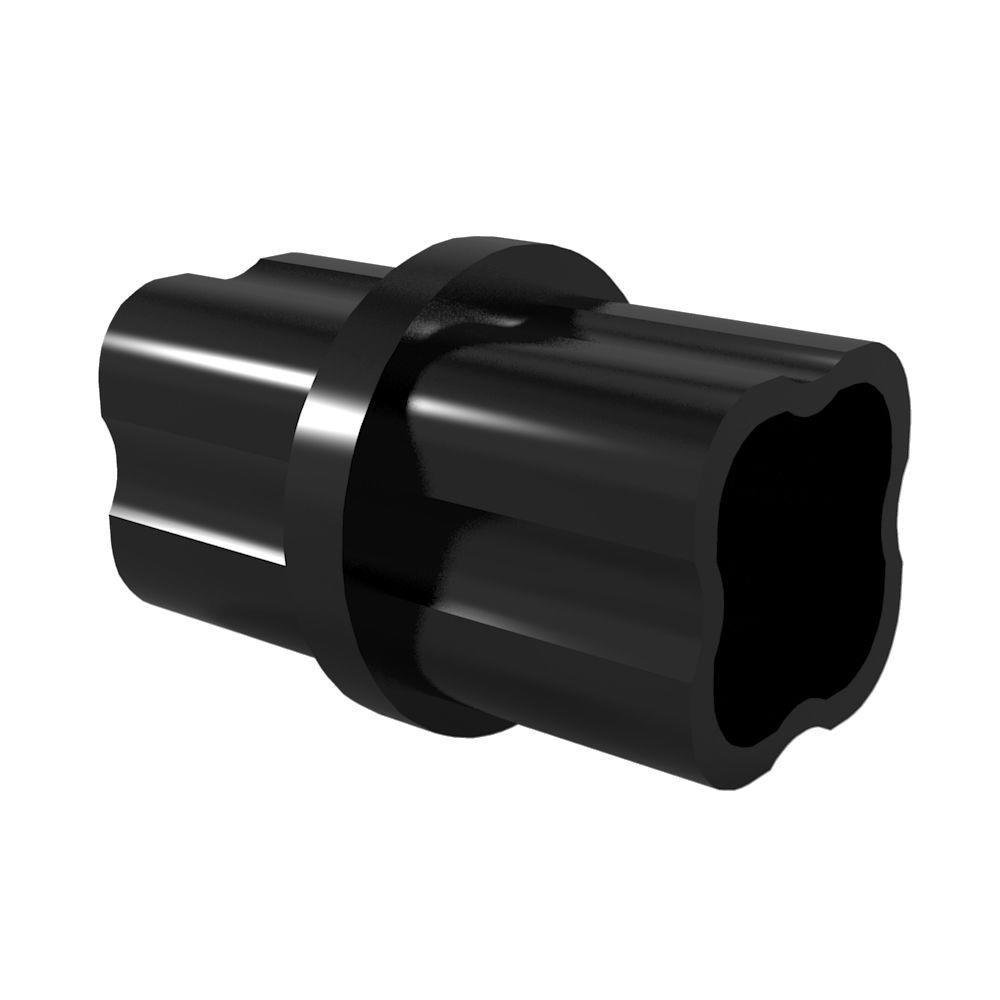 Formufit 1 2 In Furniture Grade PVC Sch 40 Internal Coupling In Black