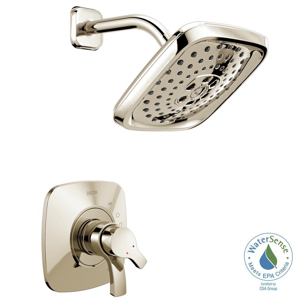 Delta Tesla TempAssure H2Okinetic Single-Handle Shower Faucet Trim Kit ...