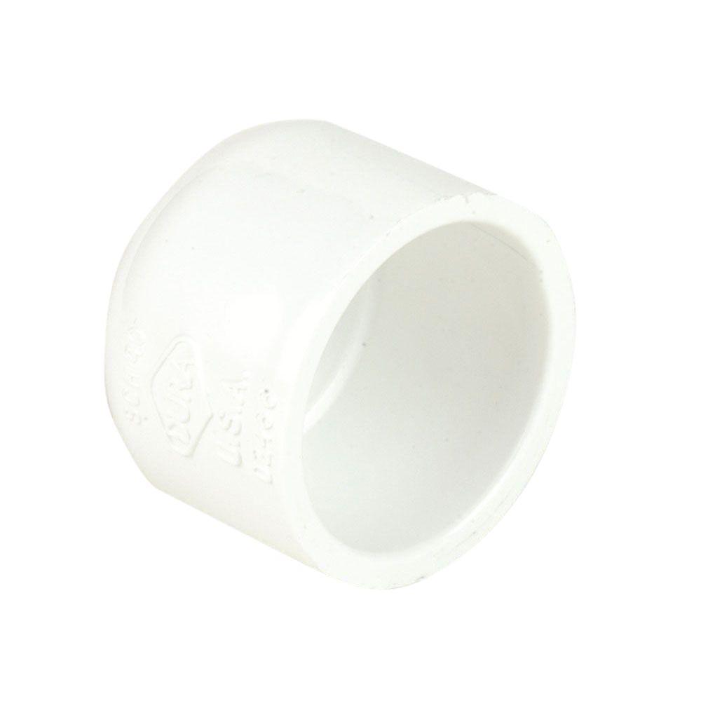 DURA 1/2 in. Schedule 40 PVC Cap-C447-005 - The Home Depot