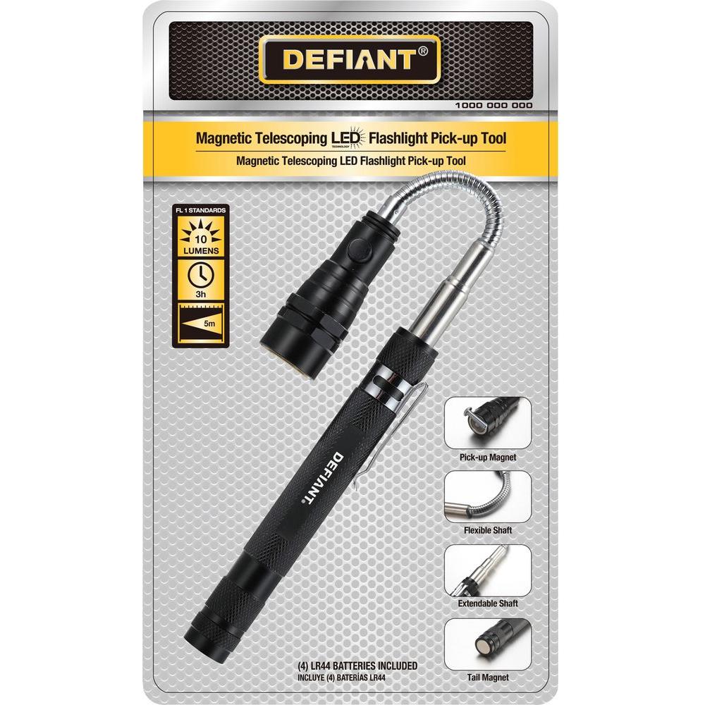Flashlight With Magnetic Pick Up
