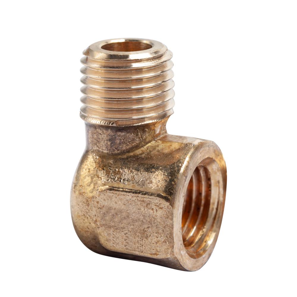 LTWFITTING 1/4 in. MIP x 1/4 in. FIP Brass Pipe Street 90° Elbow ...