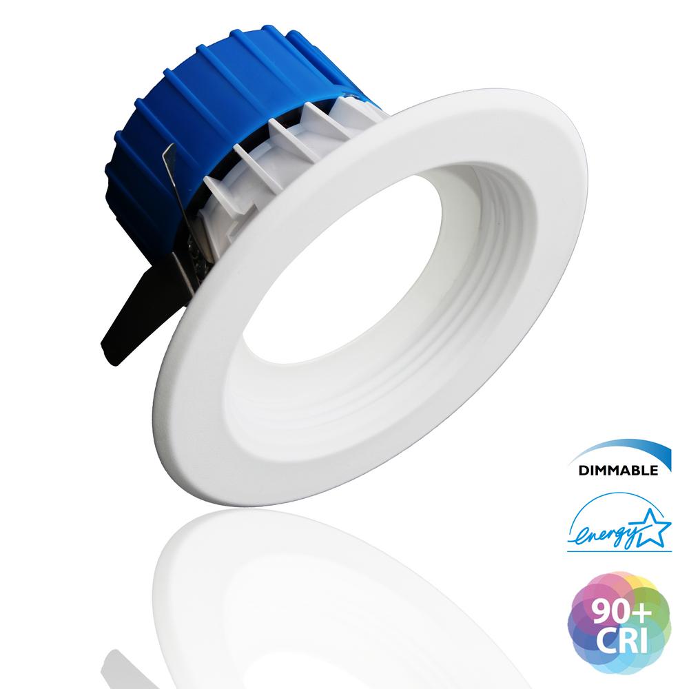 NICOR DLR Series 3 in. White (3000K) LED Square Recessed Retrofit ...