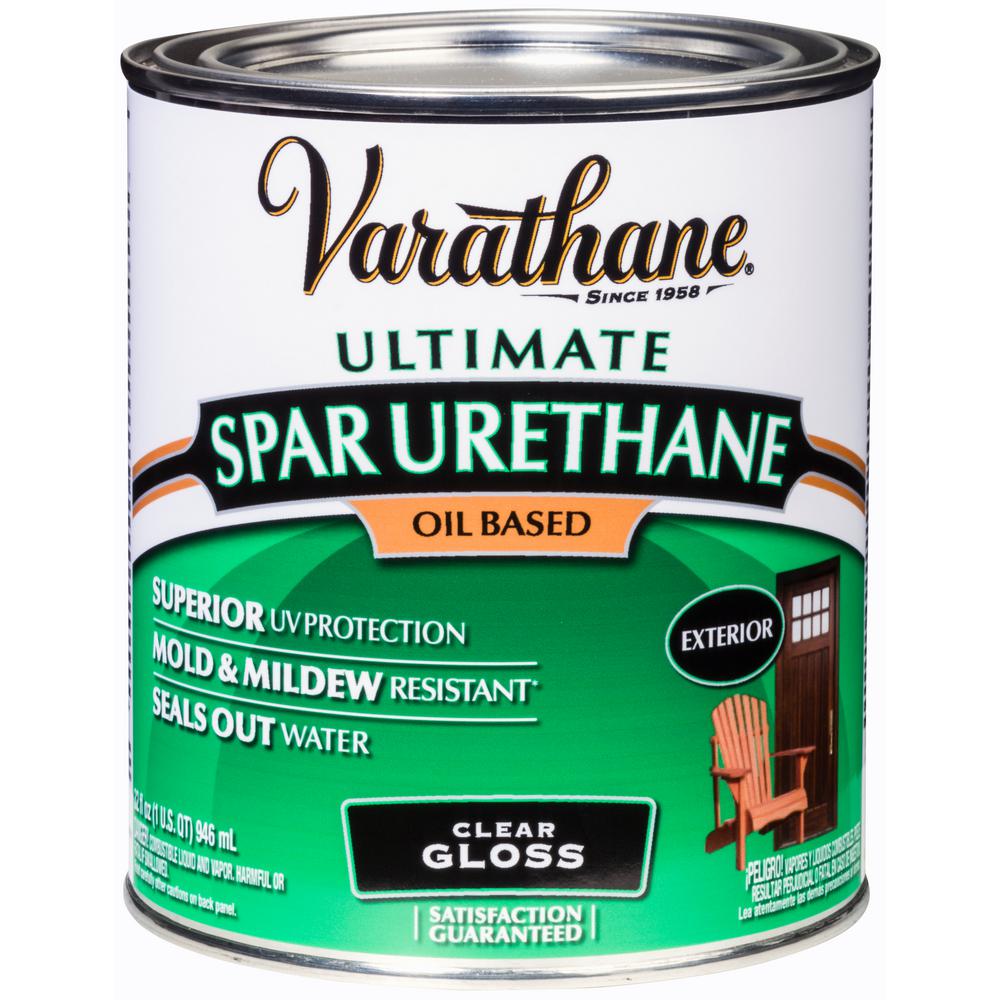 Varathane 1 qt. Clear Gloss 275 VOC Oil-Based Exterior Spar Urethane ...