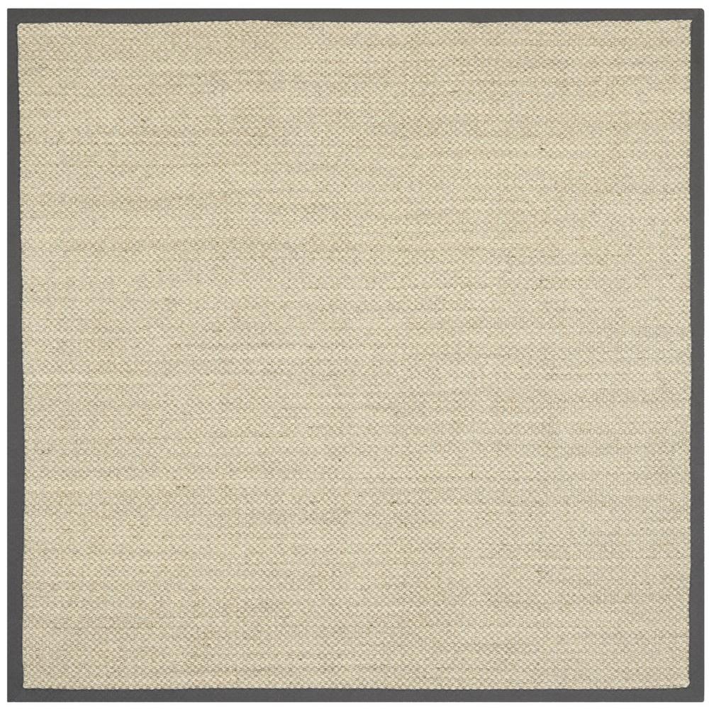 Safavieh Natural Fiber Marble/Grey 10 ft. x 10 ft. Square Area Rug ...