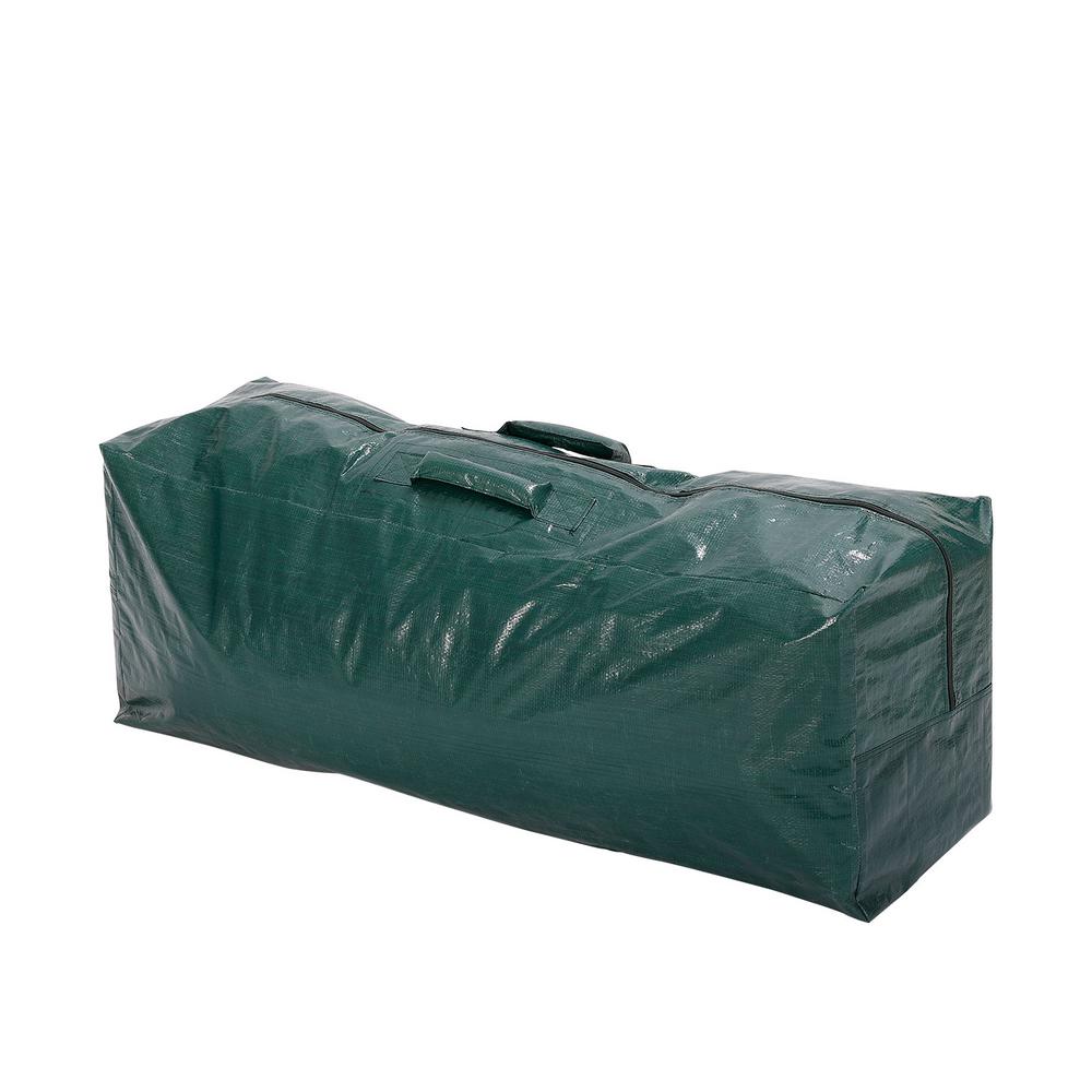 HOME HERITAGE 57.5 in. x 15.5 in. x 21.5 in. Green Plastic Christmas ...