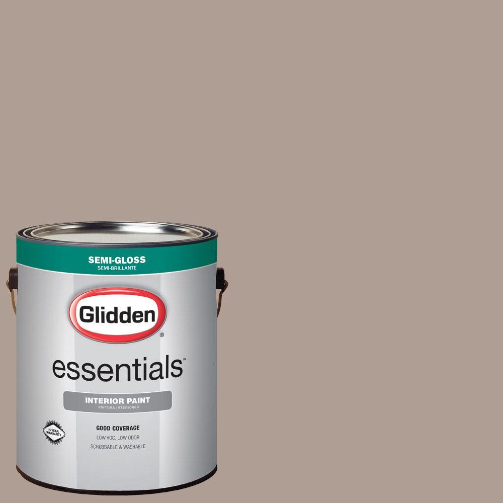 Glidden Essentials 1 gal. #HDGWN10D Creamy Hot Cocoa Semi-Gloss ...
