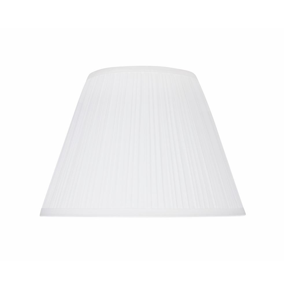 Aspen Creative Corporation 13 in. x 9.5 in. White Pleated Empire Lamp ...