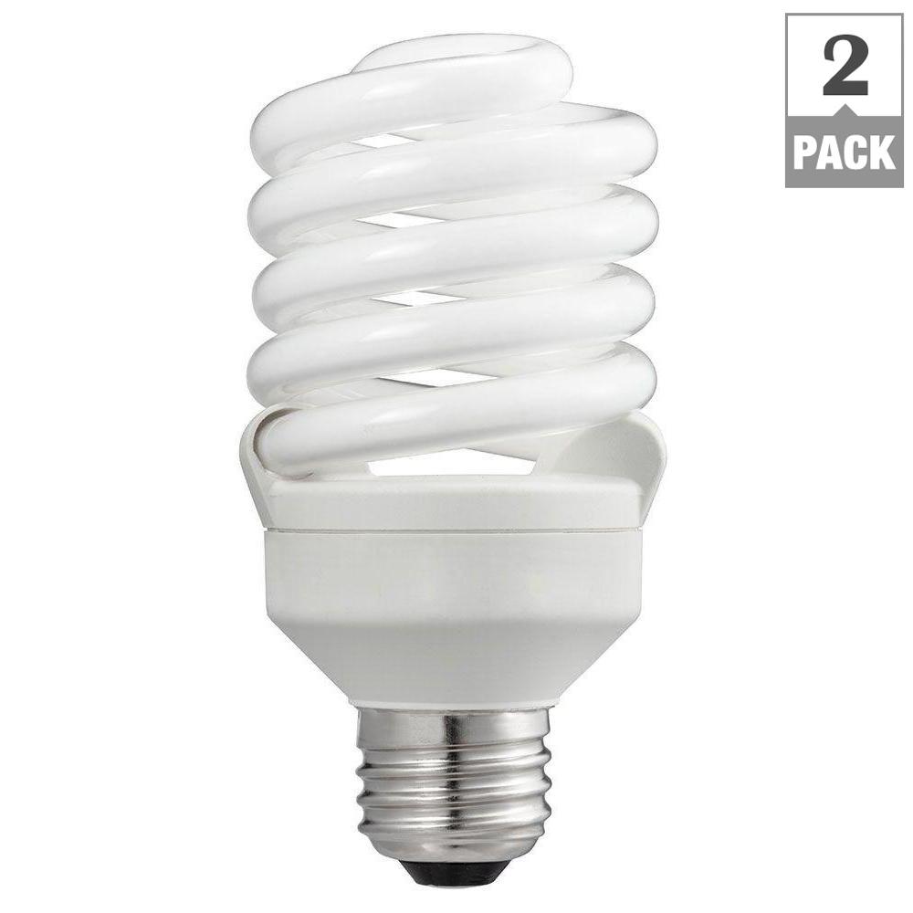 Philips 100-Watt Equivalent T2 Spiral CFL Light Bulb Soft White (24 ... Philips 100-Watt Equivalent T2 Spiral CFL Light Bulb Soft White (24 ...