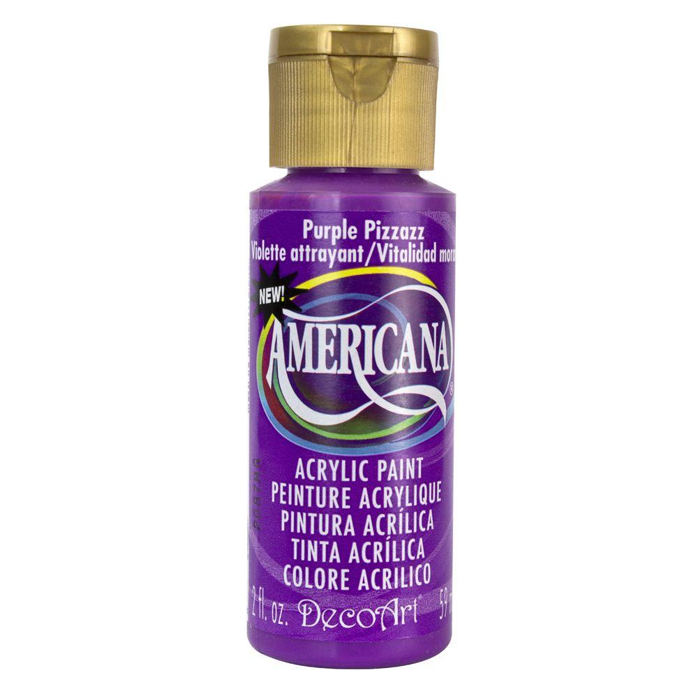 DecoArt Americana 2 oz. Purple Pizzazz Acrylic Paint-DA302-3 - The Home ...