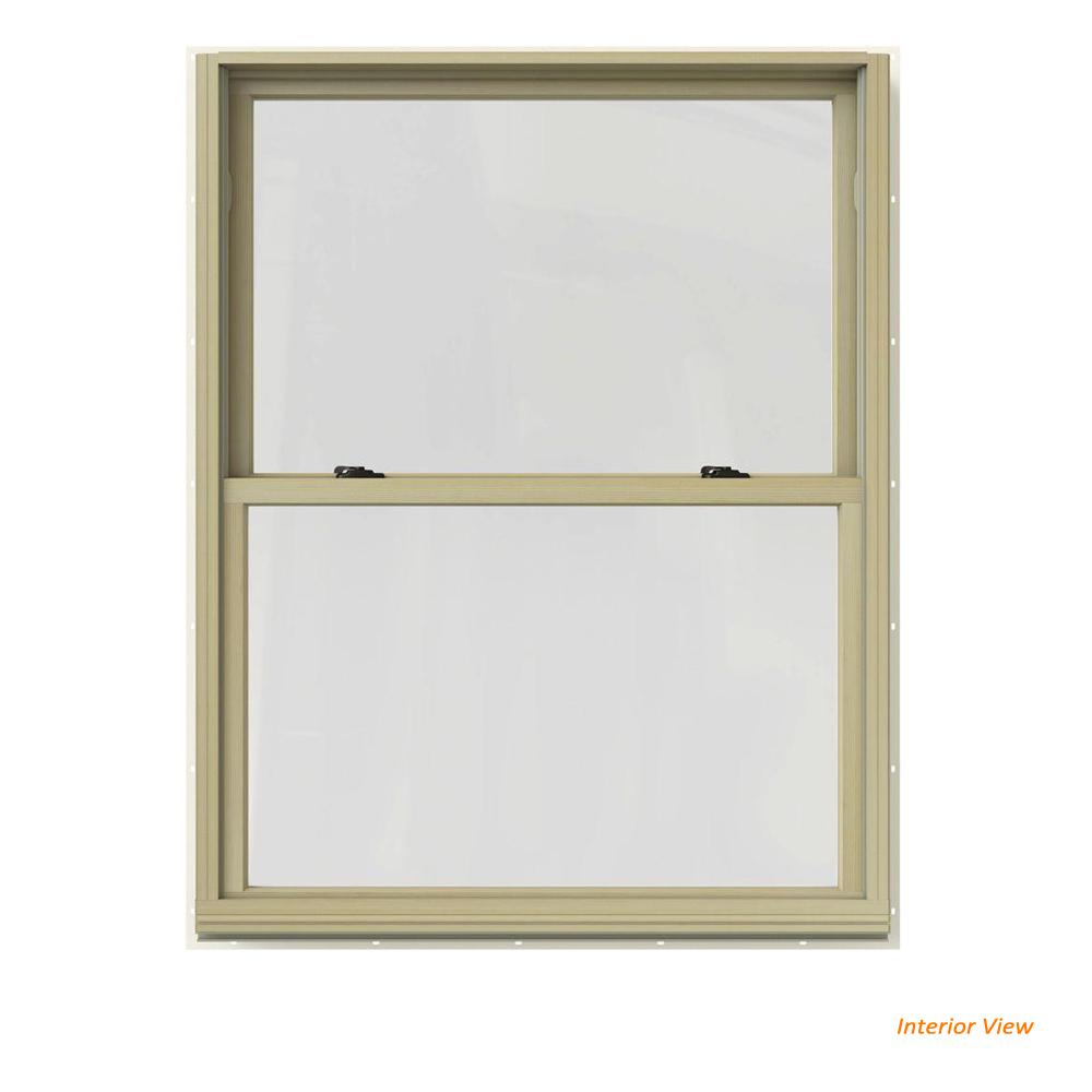 JELD-WEN 37.375 in. x 48 in. W-2500 Series Cream Painted Clad Wood ...