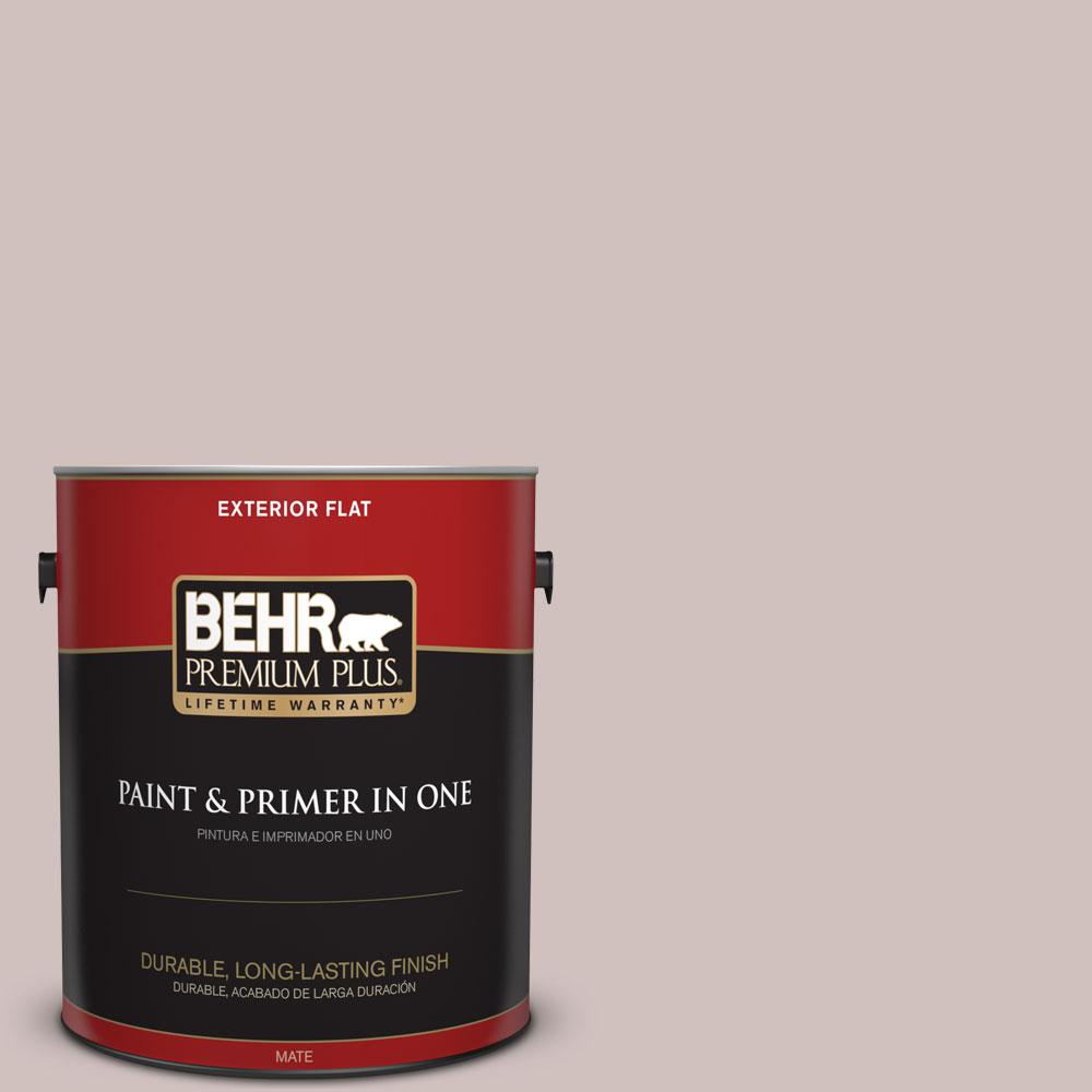 BEHR Premium Plus 5-gal. #S140-4 Minstrel Rose Flat Exterior Paint ...
