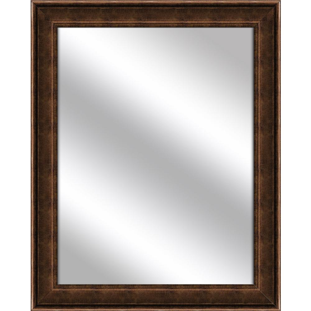 PTM Images Medium Rectangle Espresso Art Deco Mirror (31.5 in. H x 25.5 ...