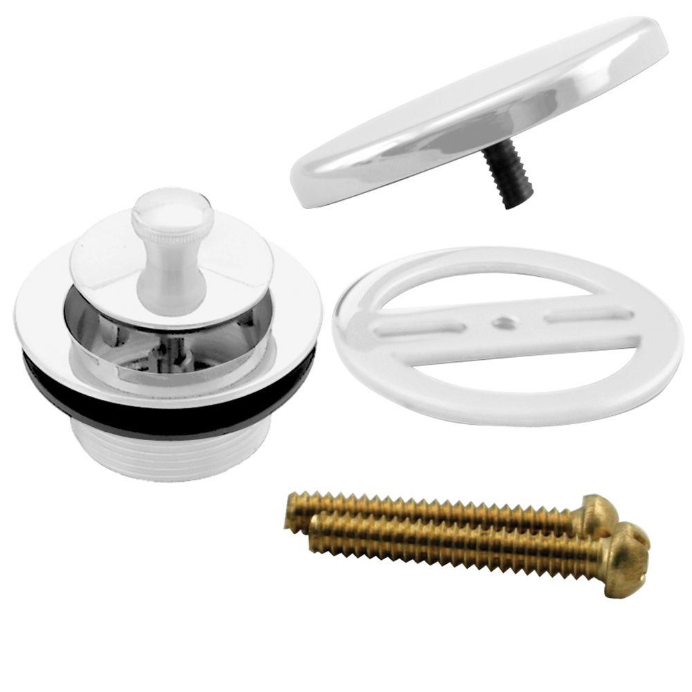 Westbrass Illusionary Overflow with Lift and Turn Bath Drain Trim Only ...