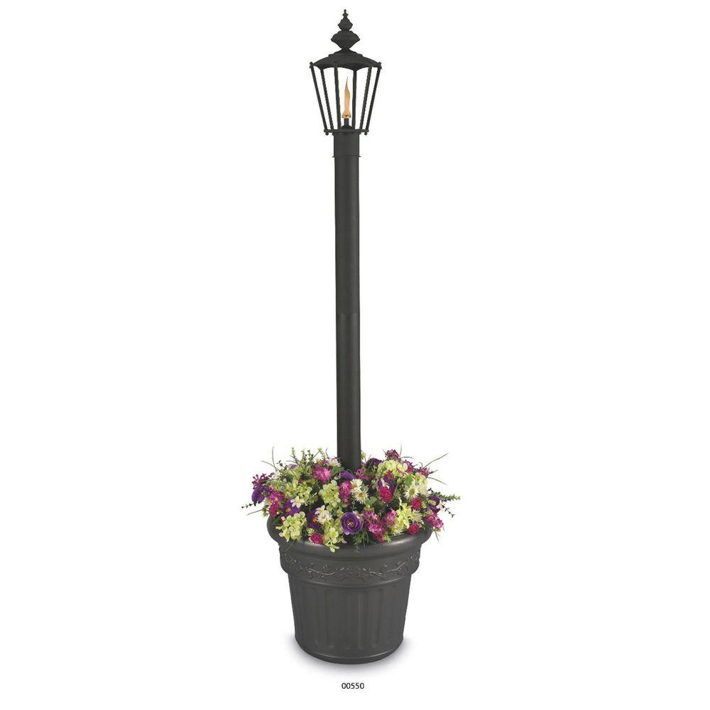 Patio Living Concepts Cape Cod Plug-In Outdoor Black Post Lantern with ...