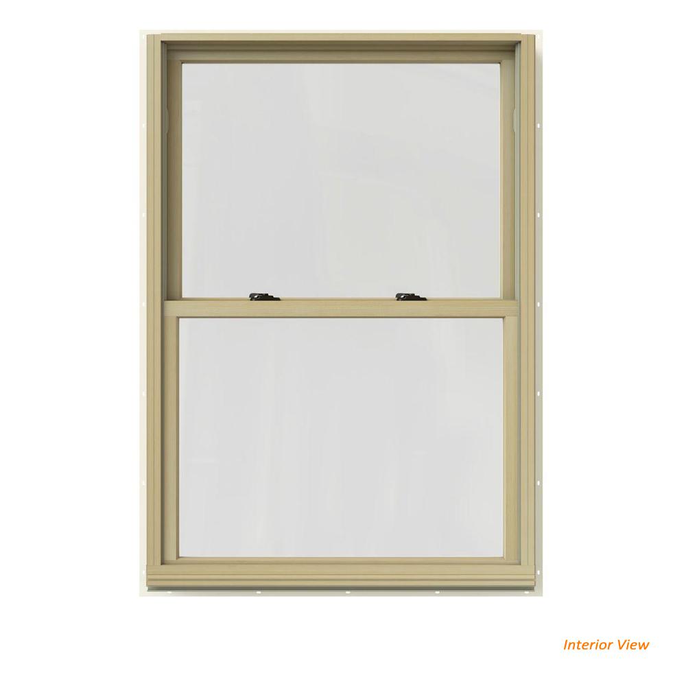 JELD-WEN 37.375 in. x 60 in. W-2500 Series Cream Painted Clad Wood ...