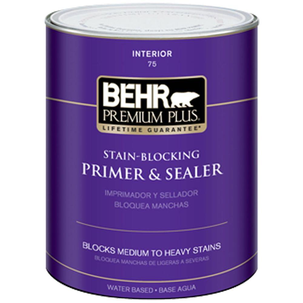 BEHR Premium Plus 1-Qt. Stain-Blocking Interior Primer & Sealer-07504 ... BEHR Premium Plus 1-Qt. Stain-Blocking Interior Primer & Sealer-07504 ...