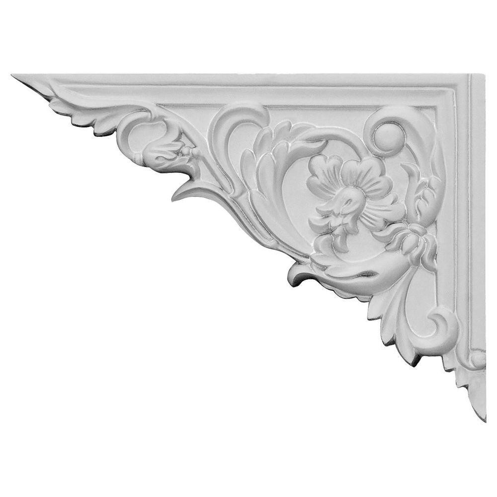 Ekena Millwork 5 8 In X 8 5 8 In X 6 1 4 In Polyurethane Left Flower ekena-millwork-5-8-in-x-8-5-8-in-x-6-1-4-in-polyurethane-left-flower