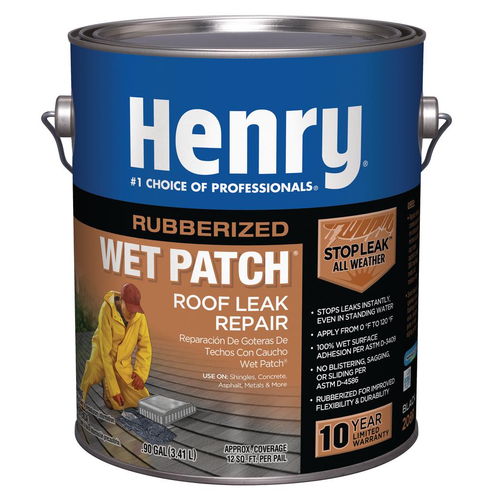Henry 0 90 Gal 208R Rubber Wet Patch Roof Cement HE208R142 The Home Henry 0 90 Gal 208R Rubber Wet Patch Roof Cement HE208R142 The Home
