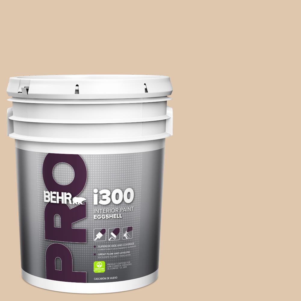 BEHR PRO 5 gal. #N260-2 Almond Latte Eggshell Interior Paint-PR33005 ...