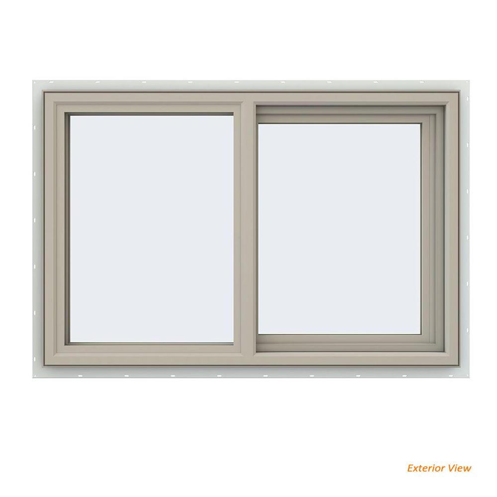 JELD-WEN 35.5 in. x 23.5 in. V-4500 Series Desert Sand Vinyl Right ...