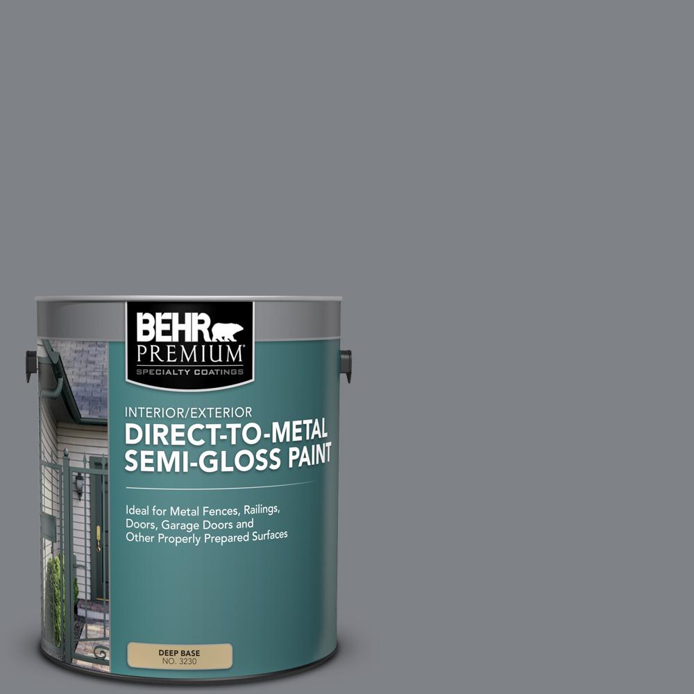 BEHR PREMIUM 1 gal. #N530-5 Mission Control Semi-Gloss Direct to Metal ...