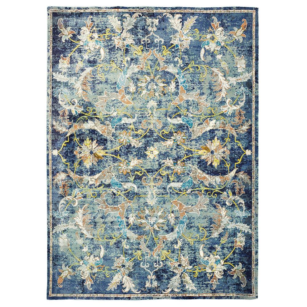 LR Resources Gala Navy Multi 9 ft. x 12 ft. Indoor Area Rug ...
