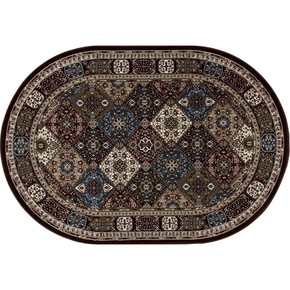 Lefebvre Salt and Pepper 5 ft. x 8 ft. Oval Area Rug-HJFV01C-508O - The ...