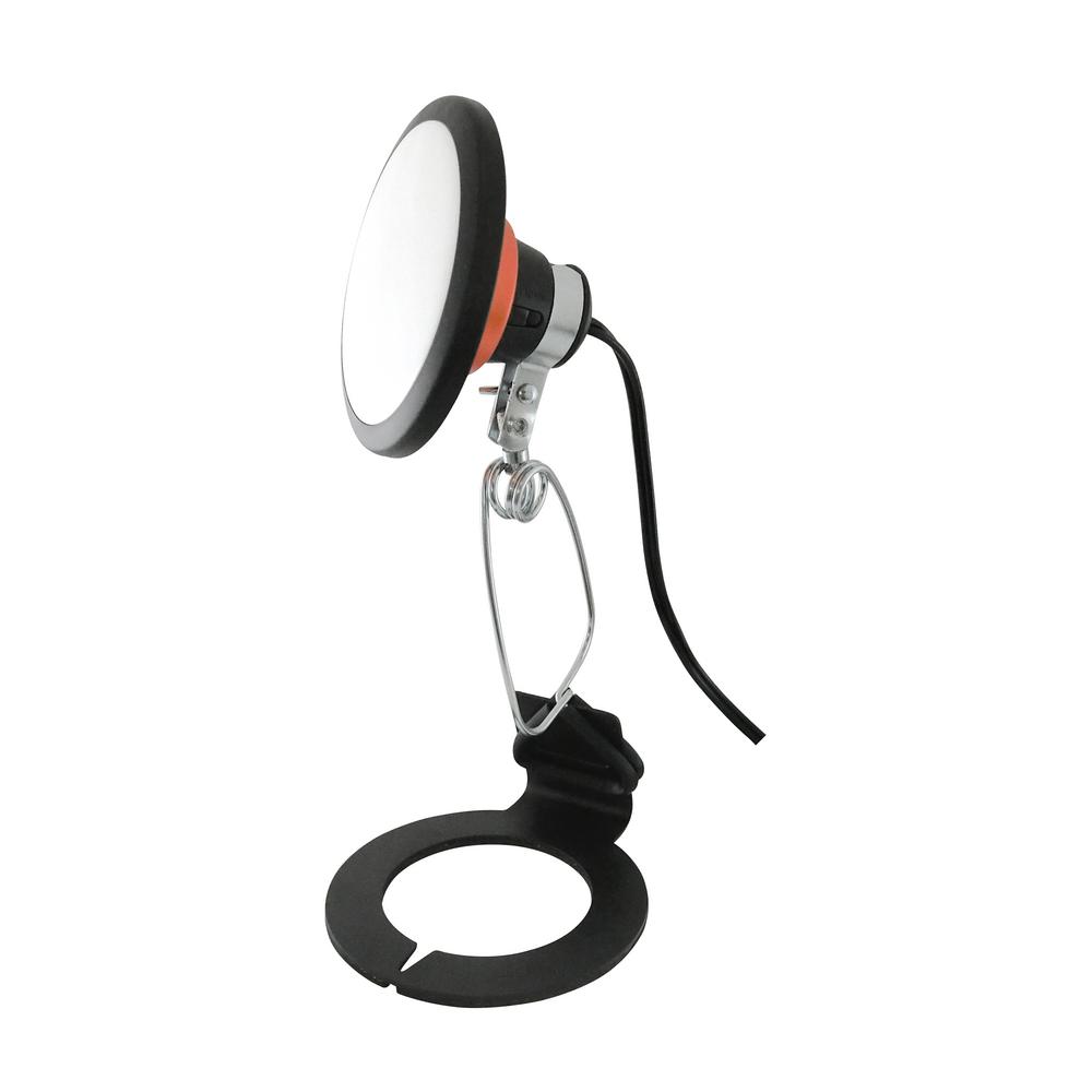 HDX 600 Lumens Integrated LED Clamplight-DA023-S - The Home Depot