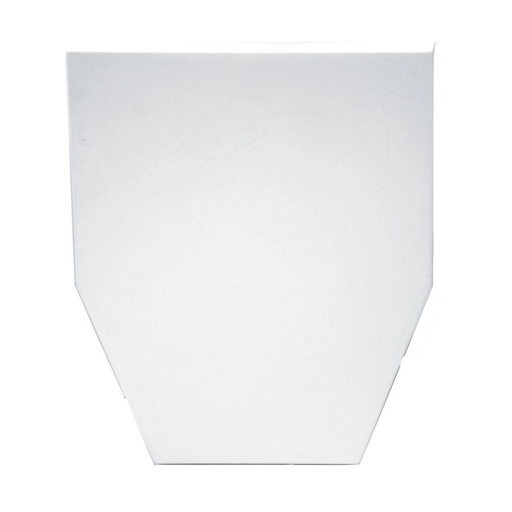 Builders Edge 6 in. Classic Dentil Window Header Keystone in 001 White ...